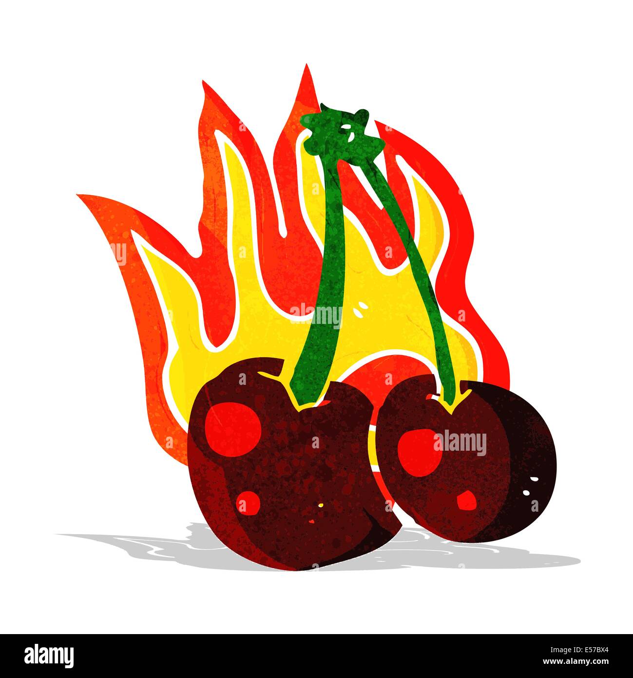 cartoon flaming cherries Stock Vector Image & Art - Alamy