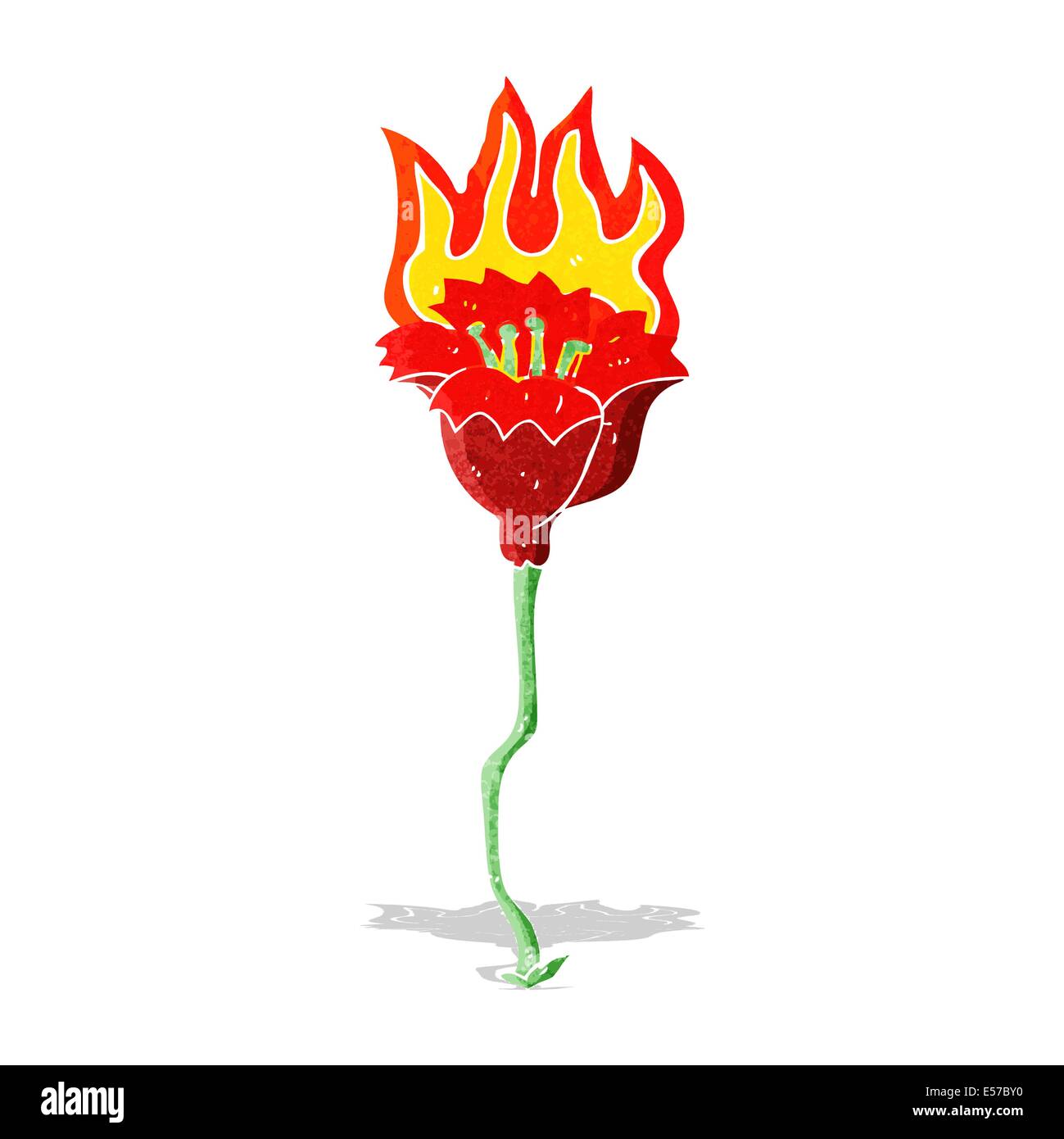 cartoon burning flower Stock Vector Image & Art - Alamy