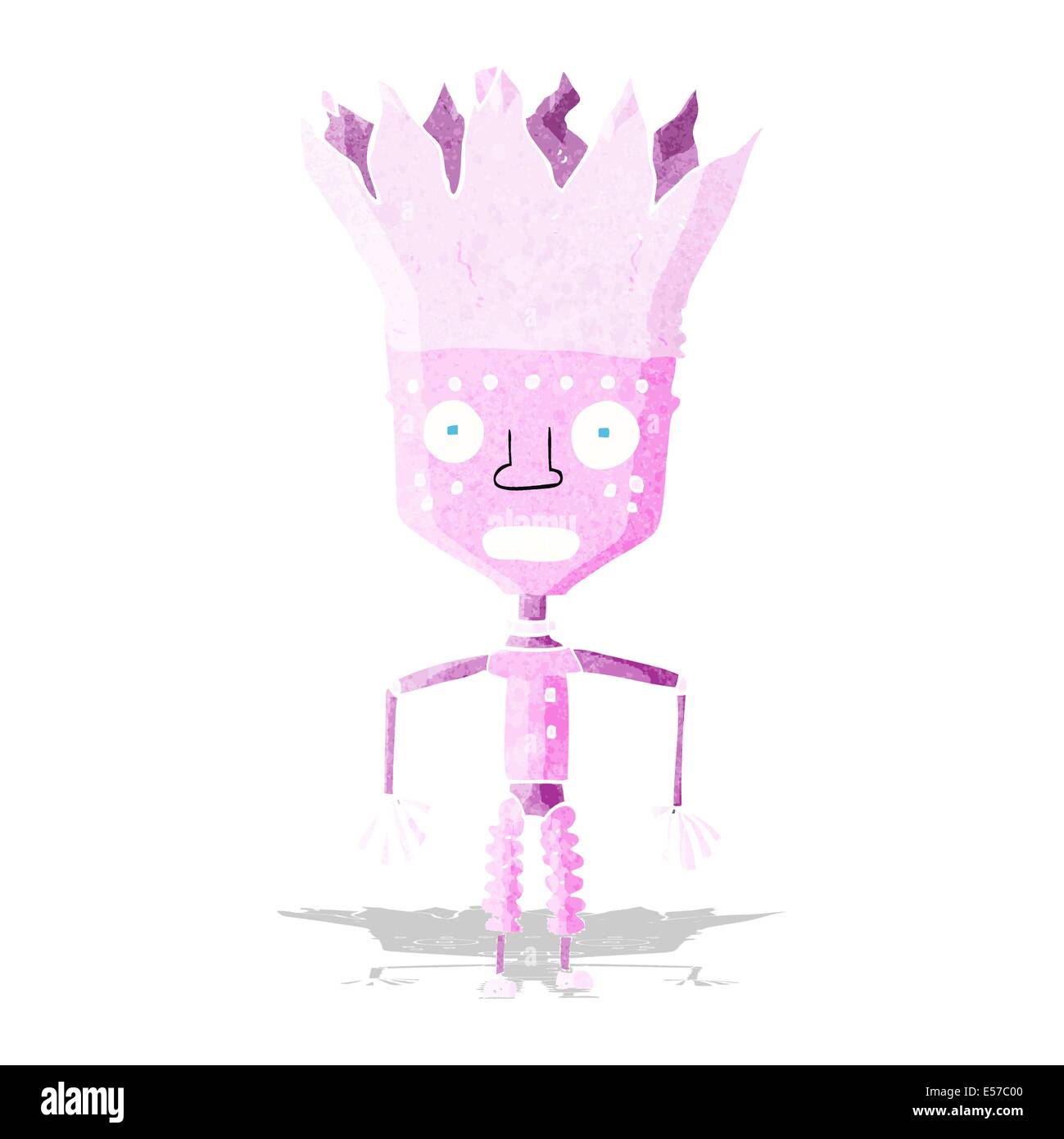 Cartoon robot crown Cut Out Stock Images & Pictures - Alamy