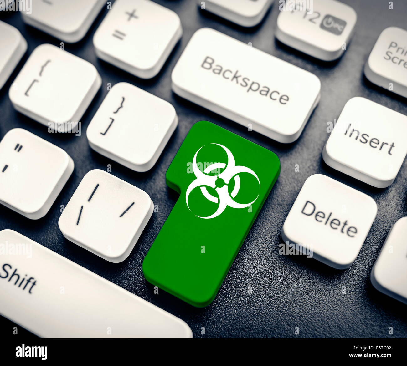 Keyboard with Support green button. Concept image Stock Photo - Alamy