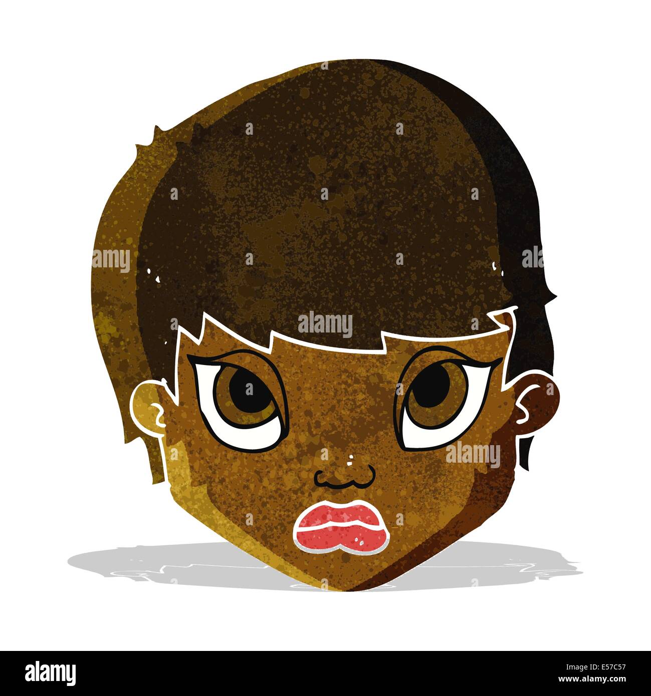 cartoon sulking woman Stock Vector Image & Art - Alamy