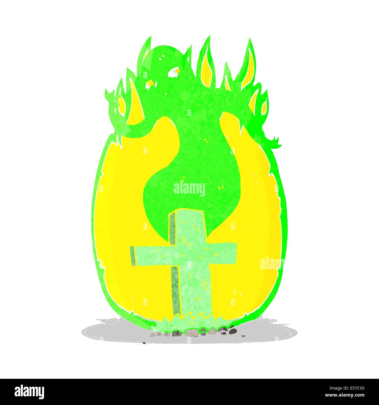 cartoon ghost rising from grave Stock Vector Image & Art - Alamy