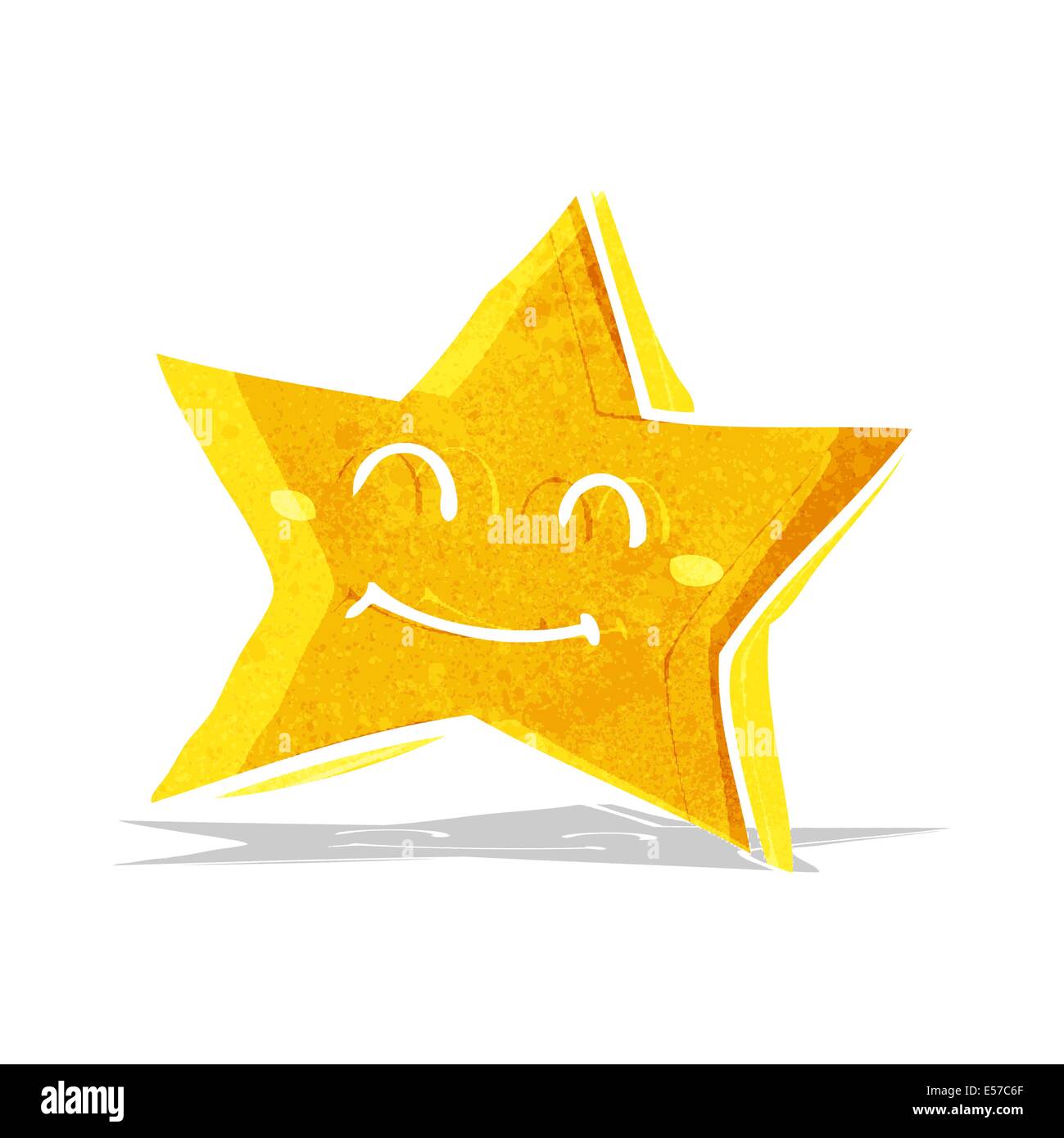 cartoon happy star character Stock Vector Image & Art - Alamy