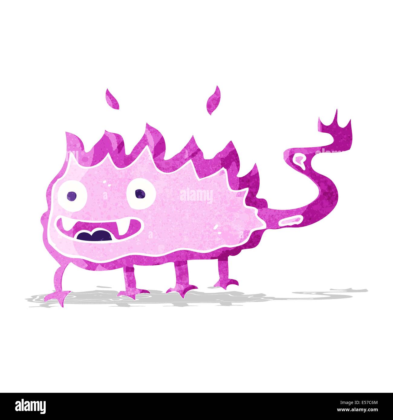 cartoon little fire demon Stock Vector Image & Art - Alamy