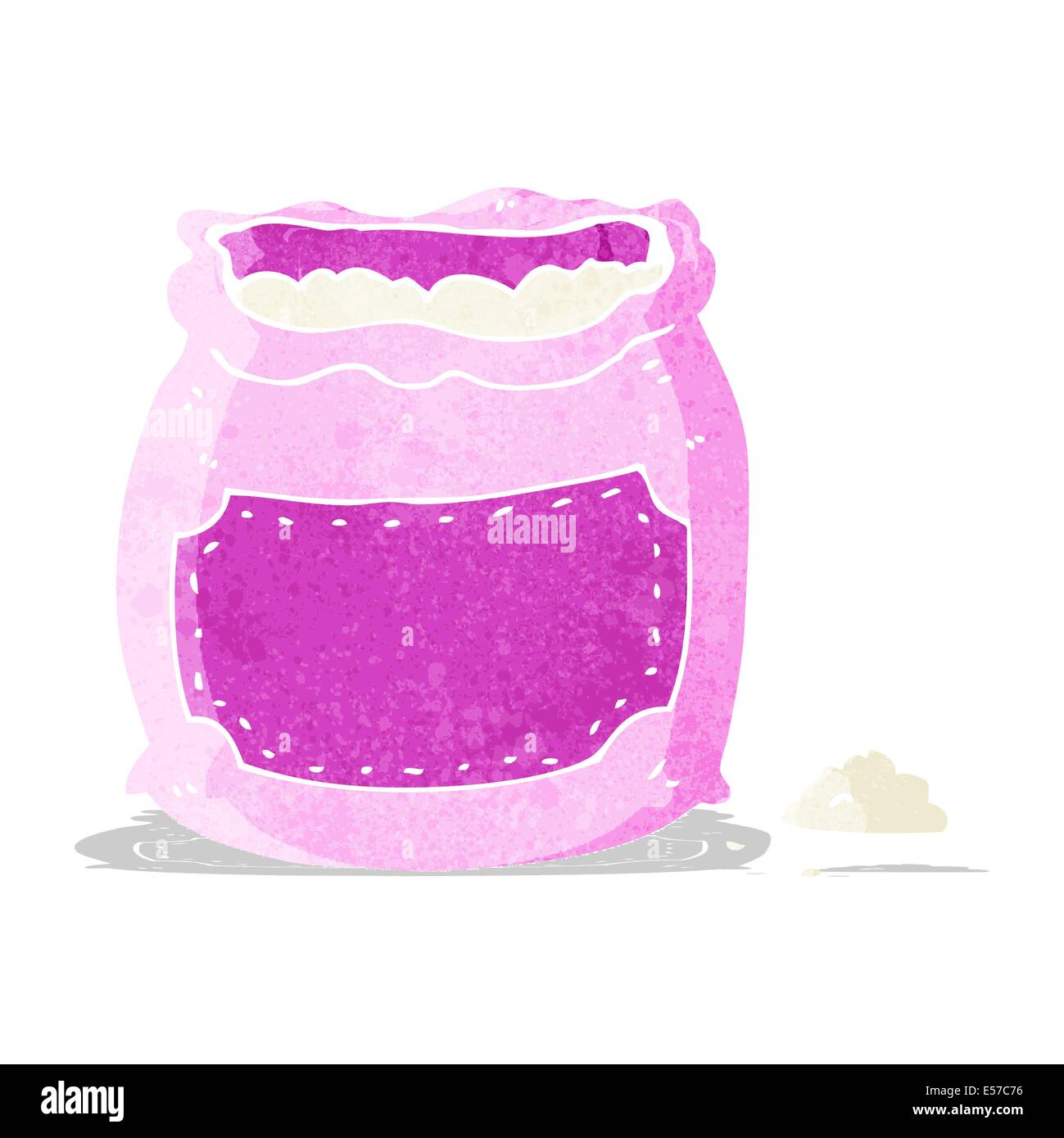 cartoon pink bag of flour Stock Vector Image & Art - Alamy