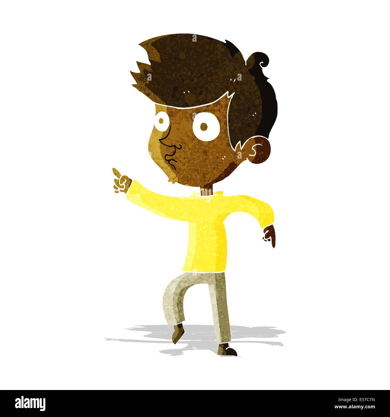 cartoon pointing boy Stock Vector Image & Art - Alamy