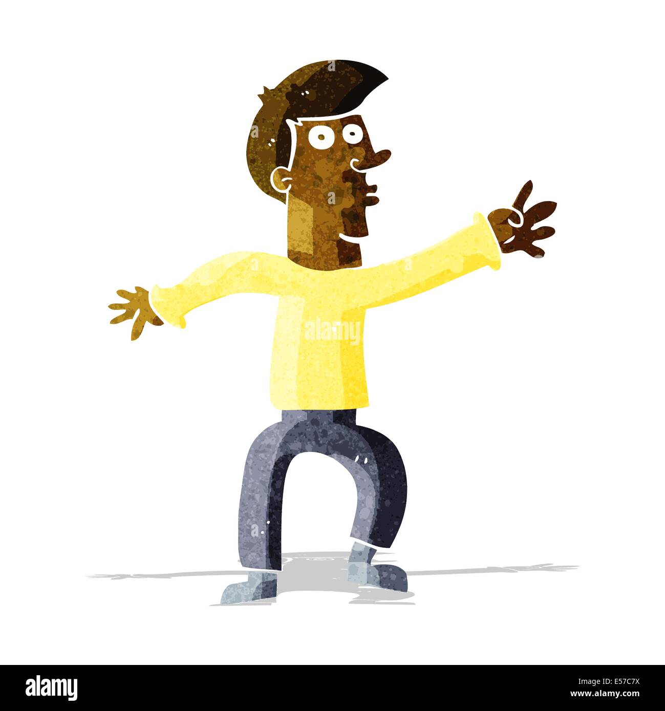 cartoon reaching man Stock Vector Image & Art - Alamy