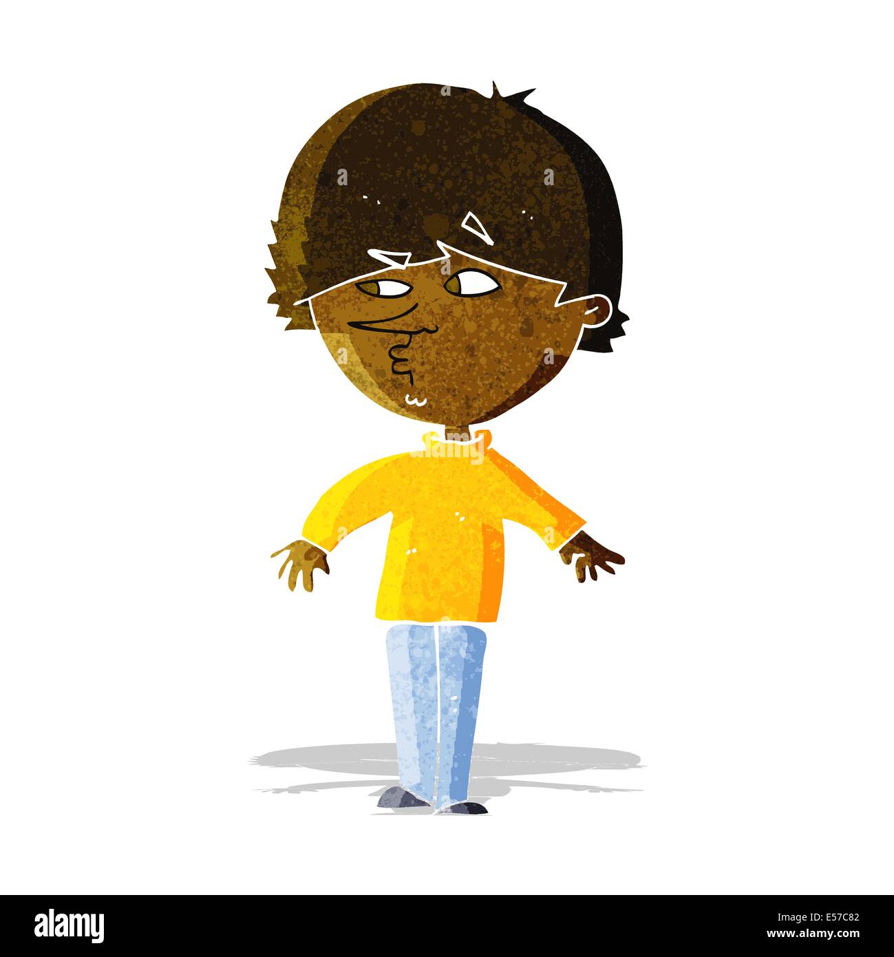 Man looking over shoulder Stock Vector Images - Alamy