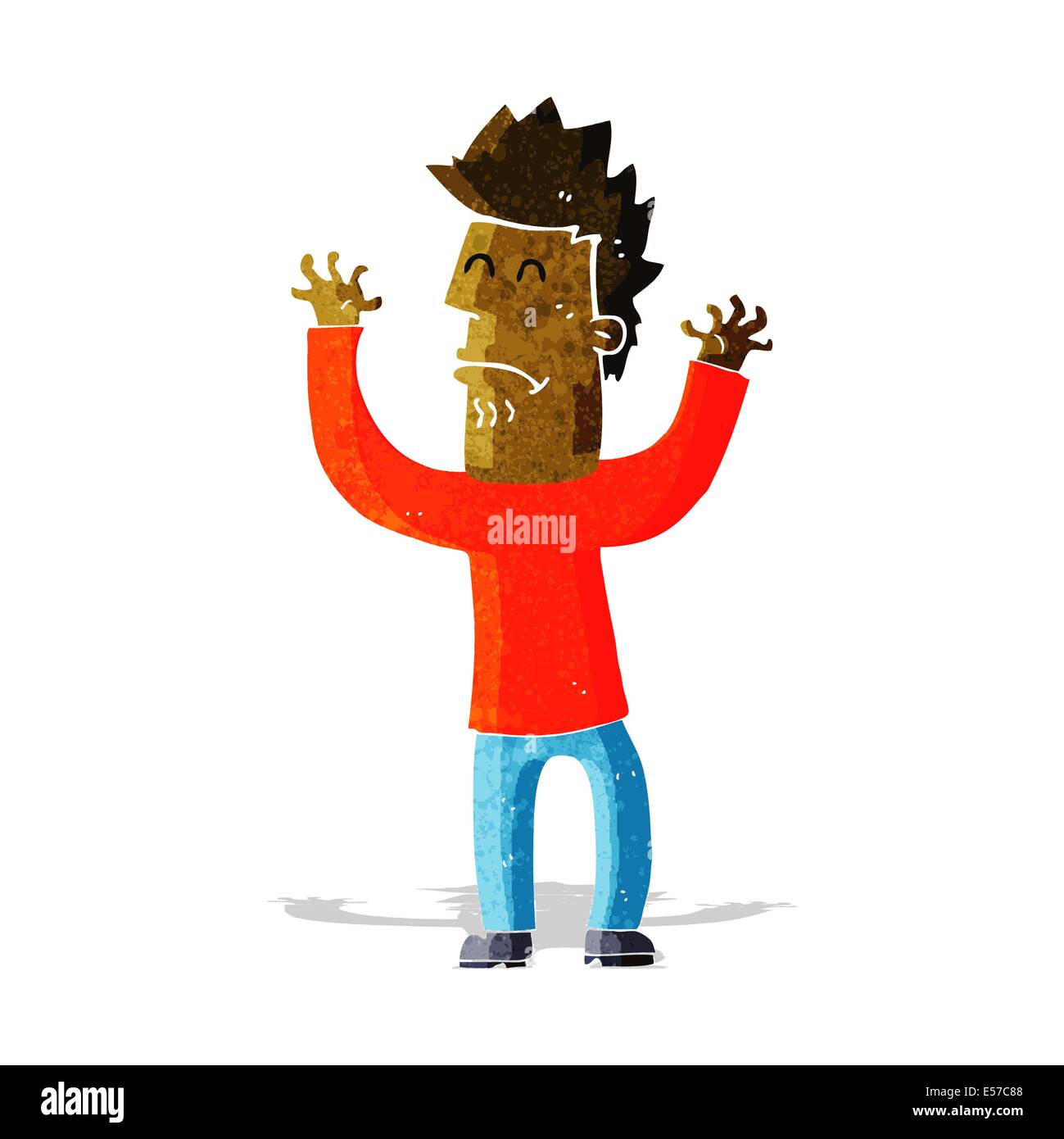 cartoon stressed man Stock Vector Image & Art - Alamy