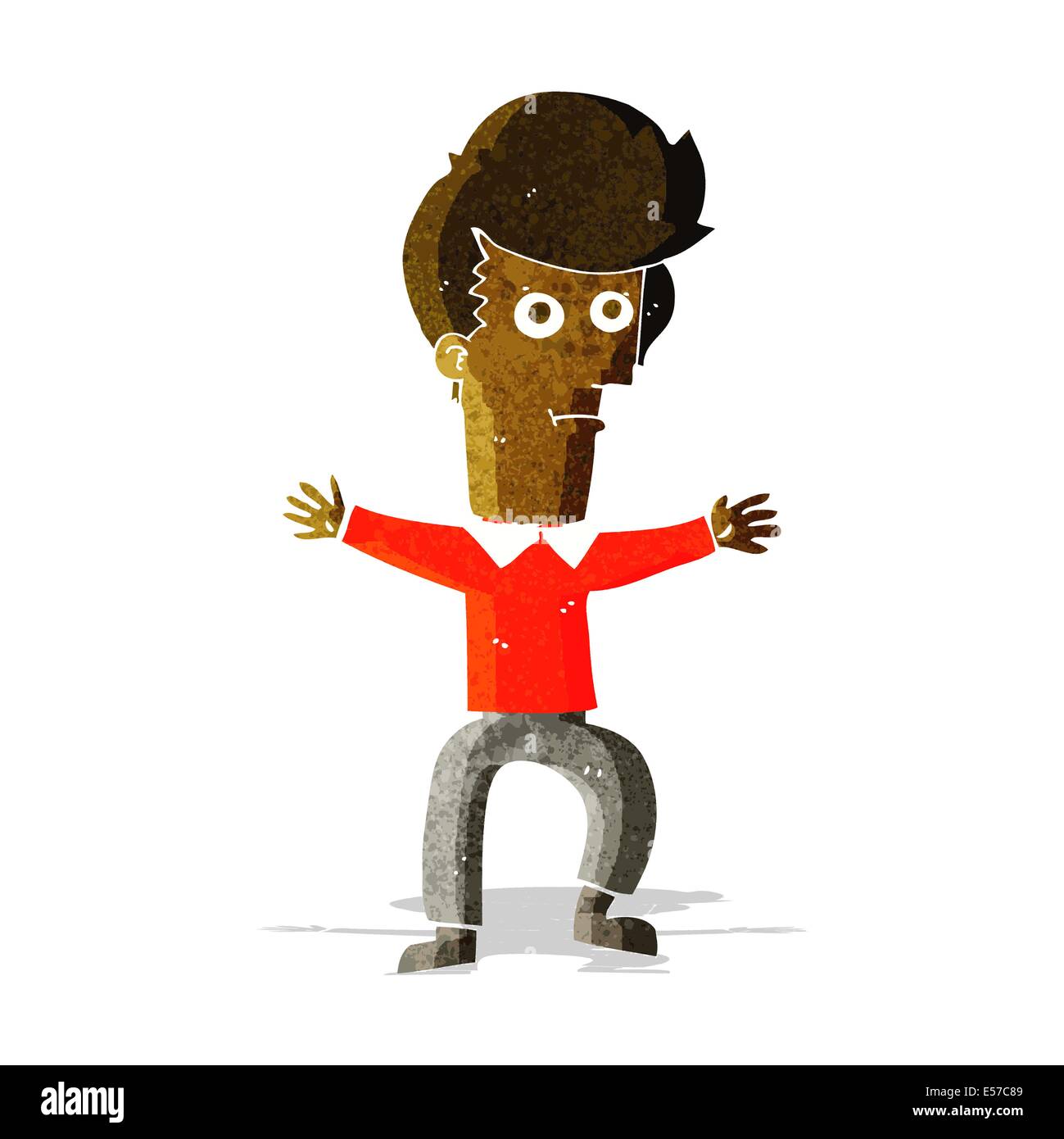cartoon startled man Stock Vector Image & Art - Alamy