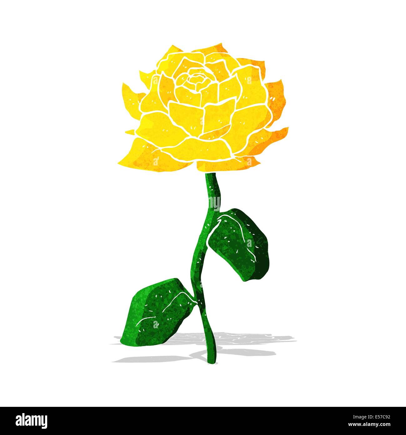 yellow rose cartoon Stock Vector Image & Art - Alamy