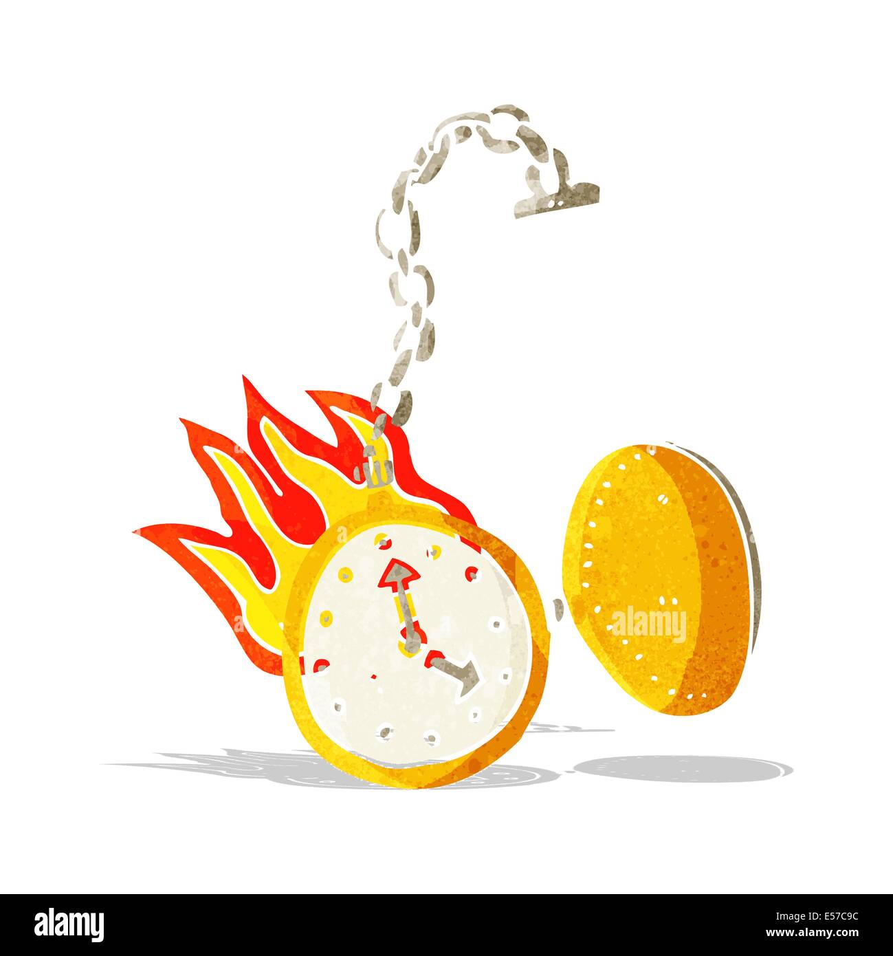 cartoon flaming watch Stock Vector Image & Art - Alamy