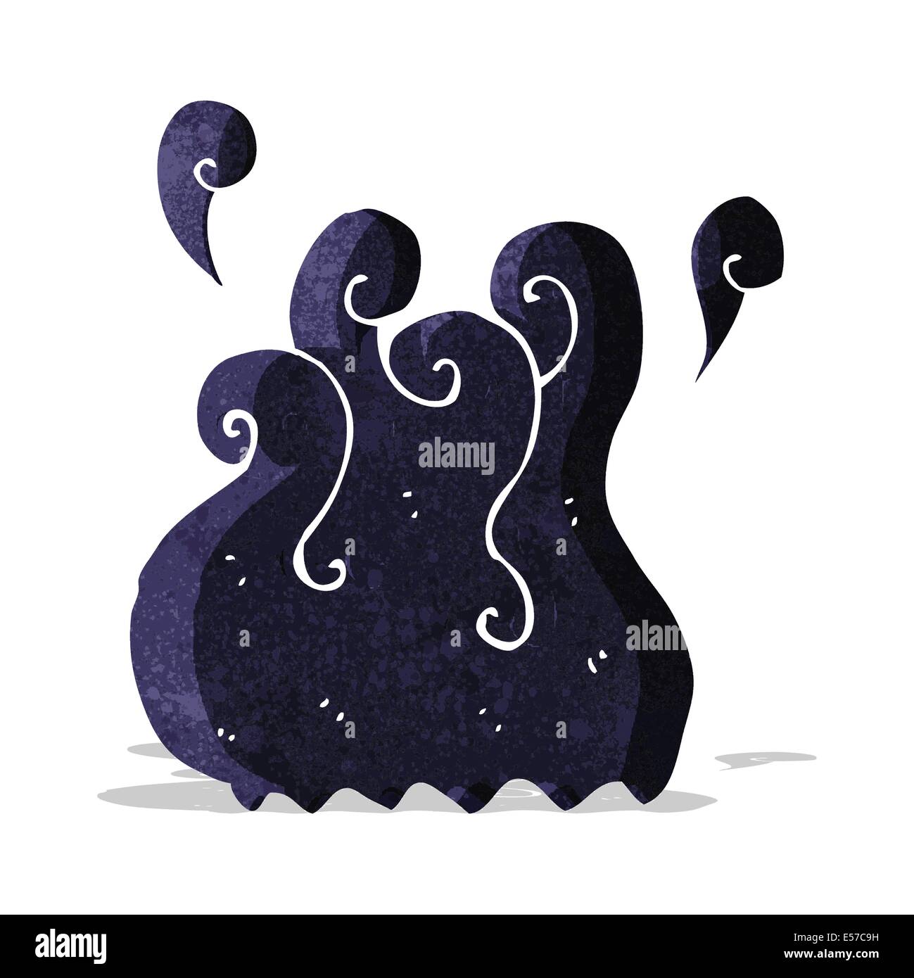 Black smoke cartoon element Stock Vector Images - Alamy
