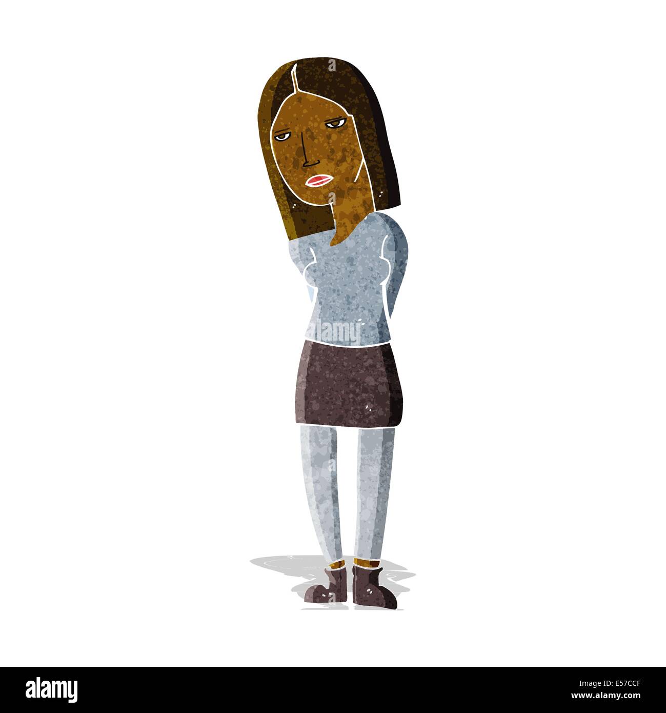 cartoon woman waiting Stock Vector Image & Art - Alamy
