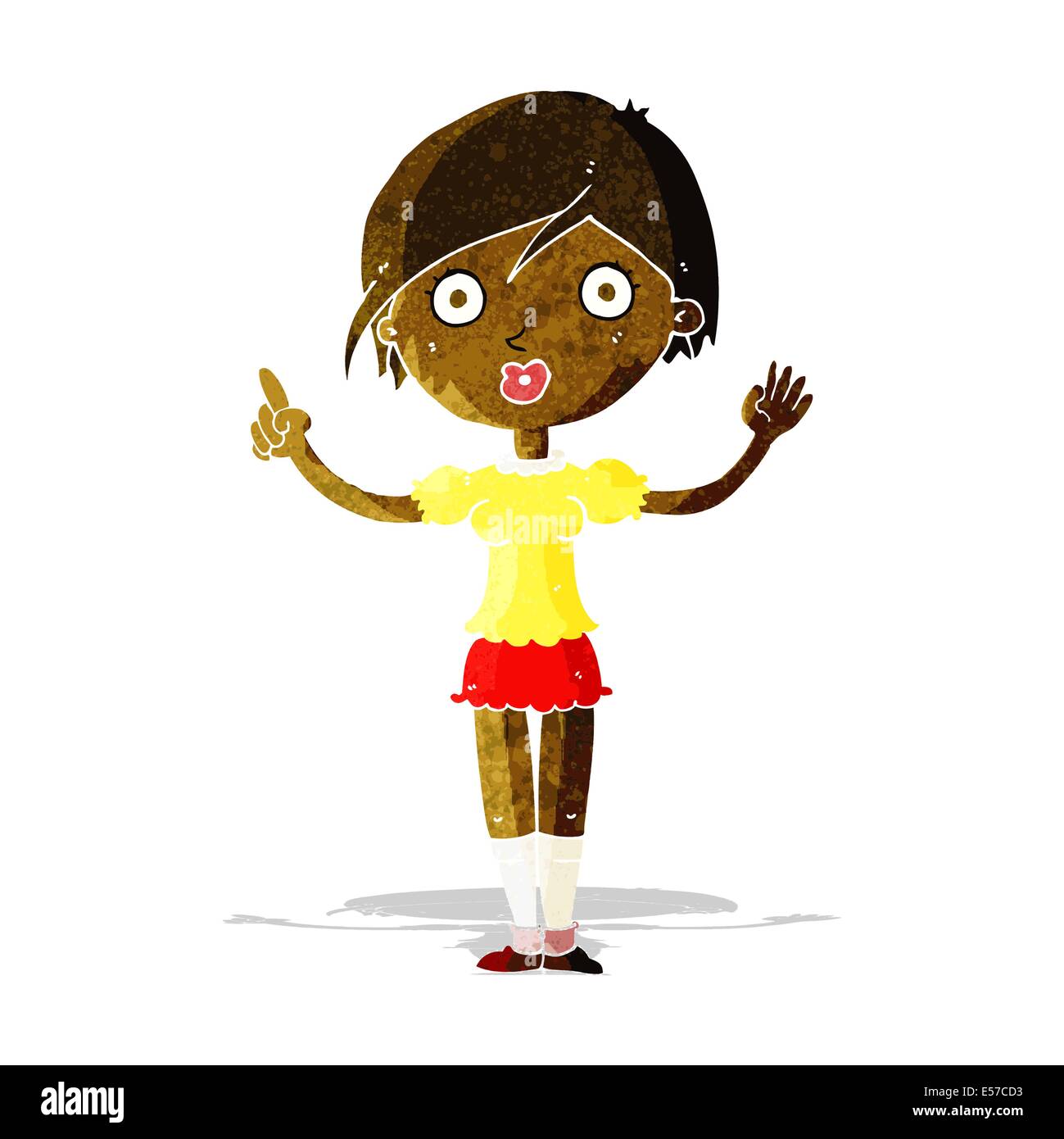 cartoon girl asking question Stock Vector Image & Art - Alamy