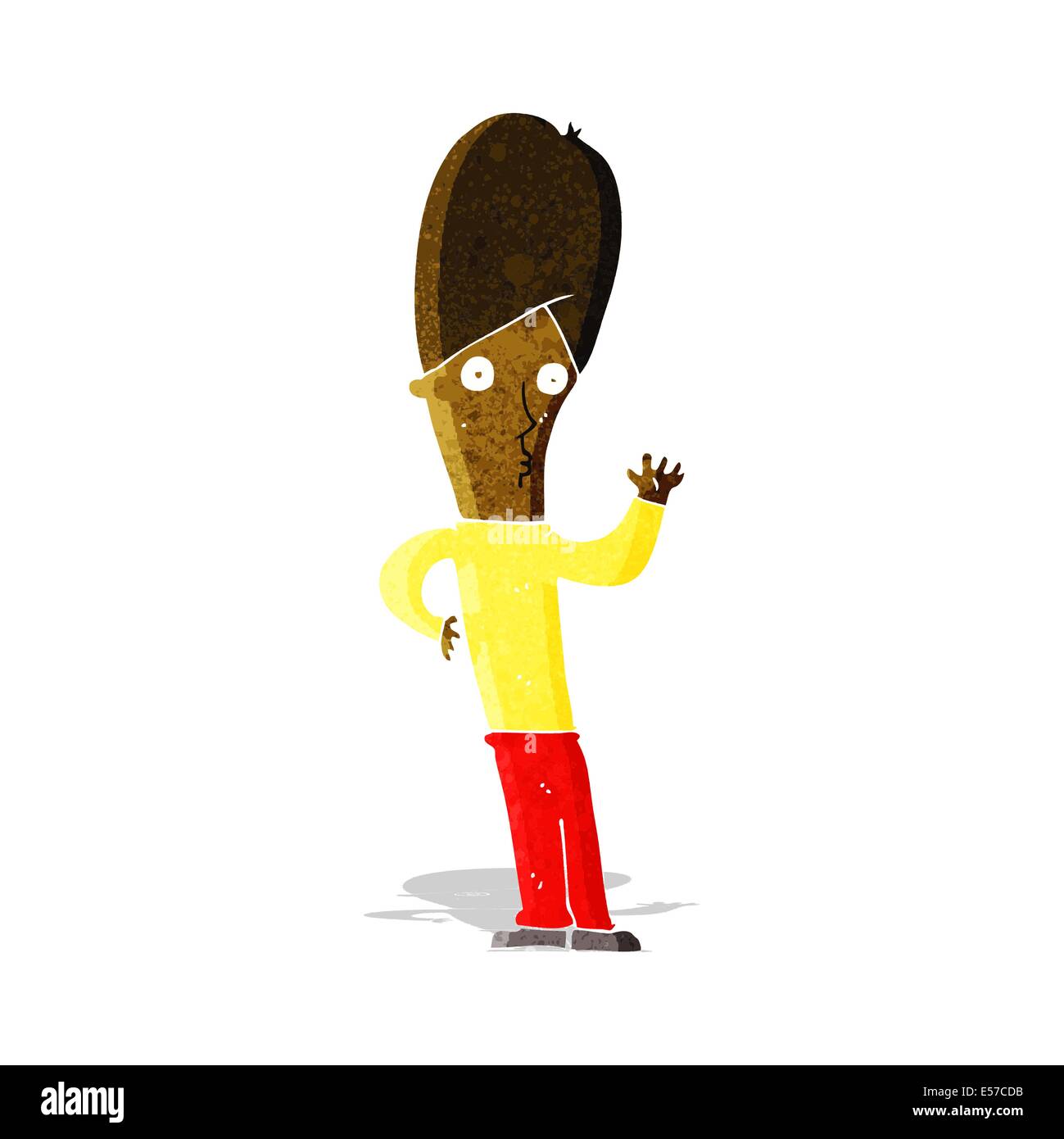 cartoon man waving Stock Vector Image & Art - Alamy