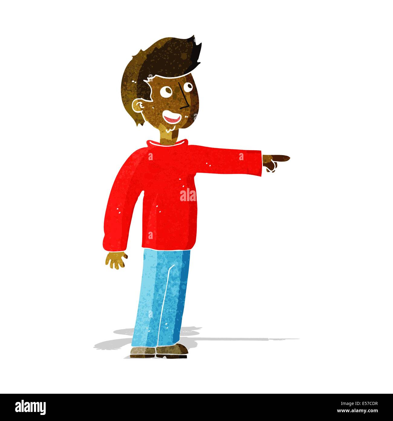 cartoon happy man pointing and laughing Stock Vector Image & Art - Alamy