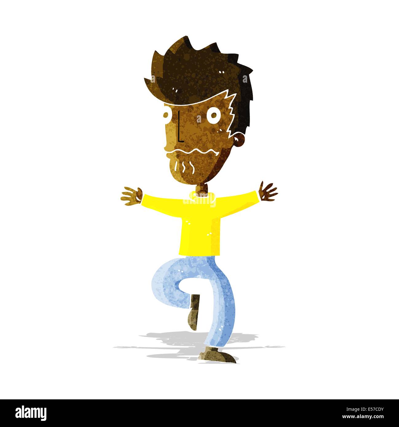 cartoon frightened man Stock Vector Image & Art - Alamy