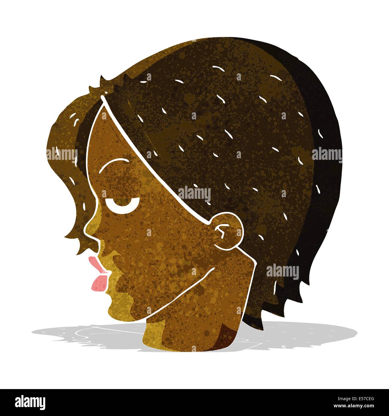 cartoon woman raising eyebrow Stock Vector Image & Art - Alamy