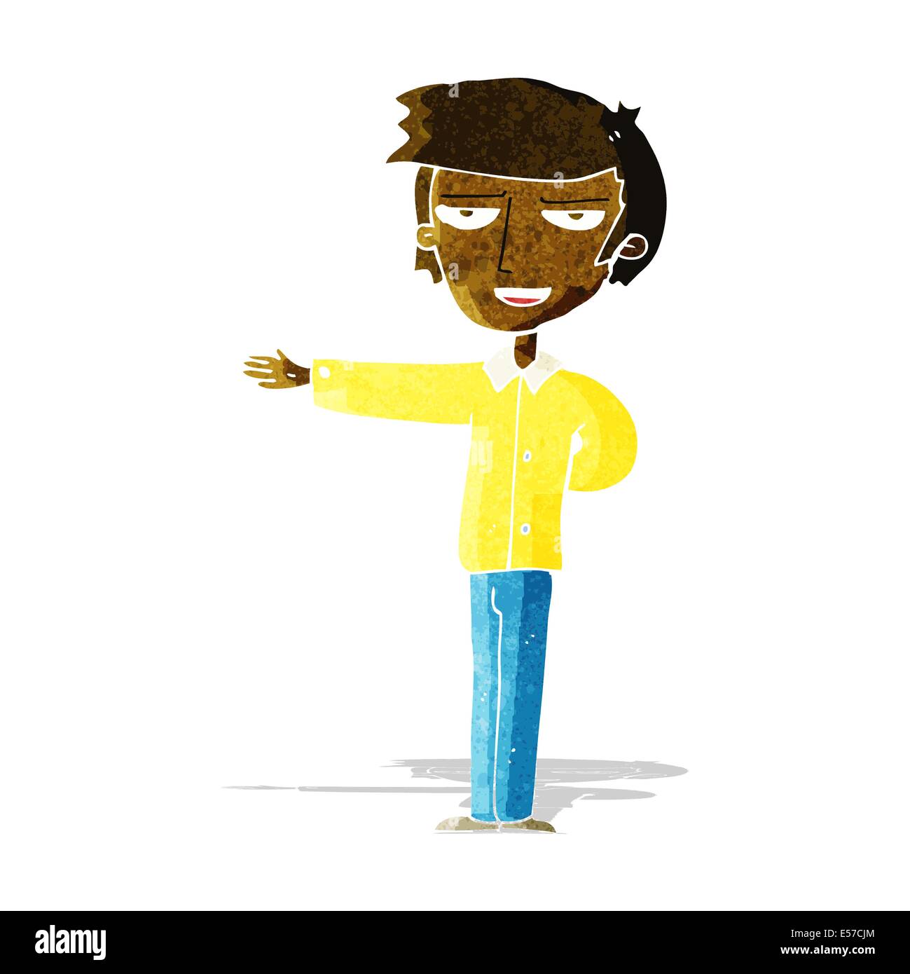 cartoon man gesturing welcome Stock Vector Image & Art - Alamy