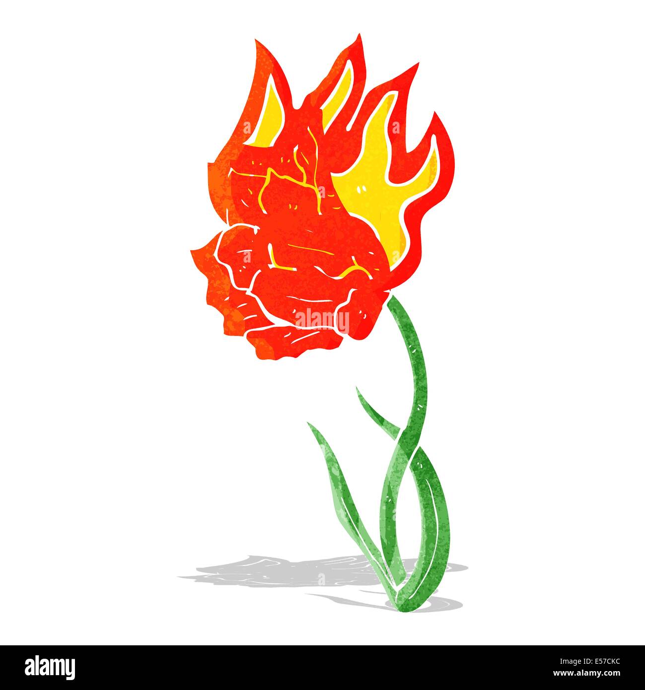 cartoon flaming flower Stock Vector Image & Art - Alamy