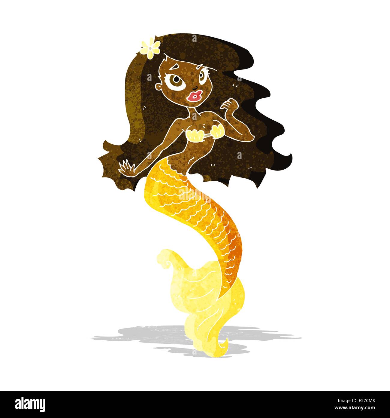 cartoon pretty mermaid Stock Vector Image & Art - Alamy