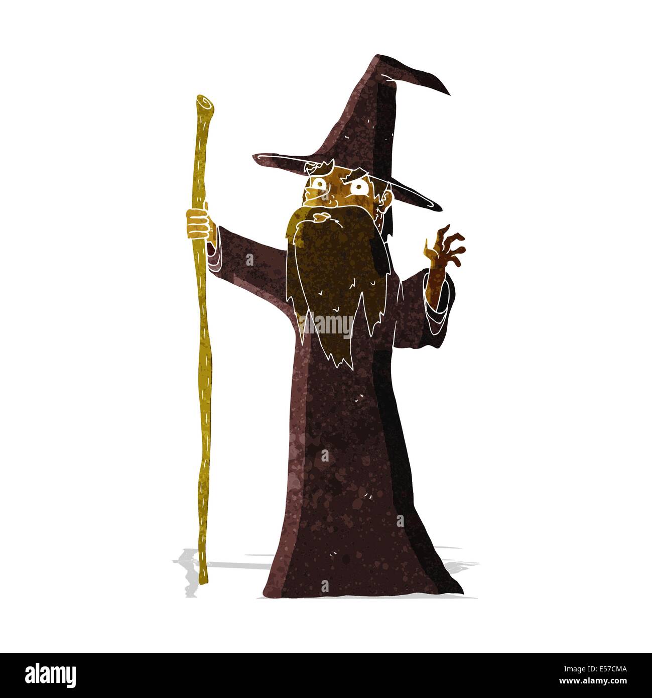 cartoon spooky wizard Stock Vector Image & Art - Alamy