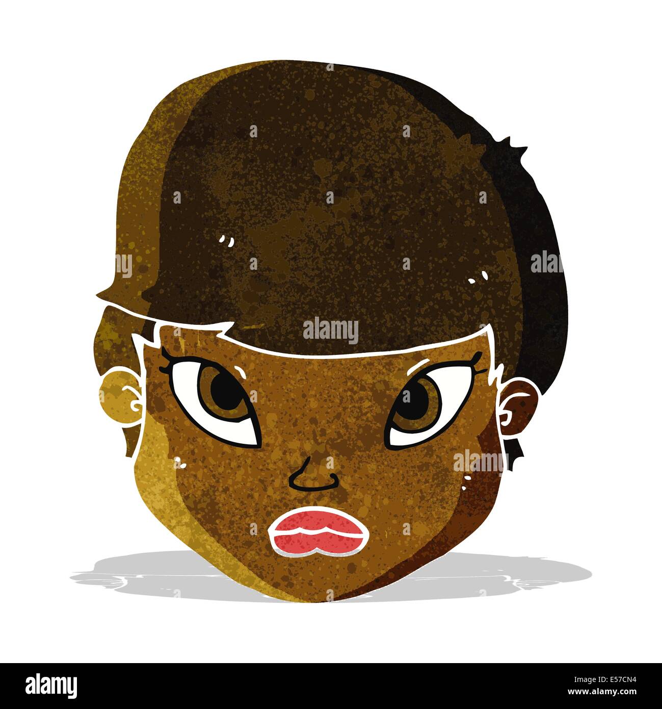 cartoon serious face Stock Vector Image & Art - Alamy