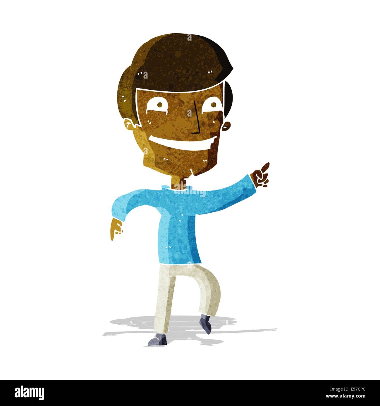 cartoon happy man pointing Stock Vector Image & Art - Alamy