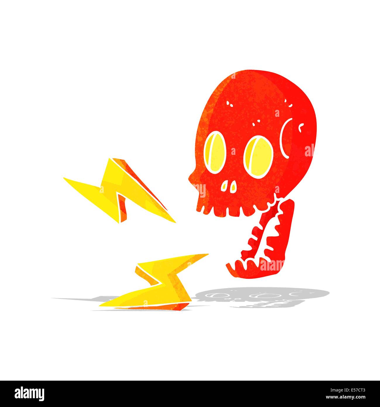 cartoon crazy skull Stock Vector Image & Art - Alamy