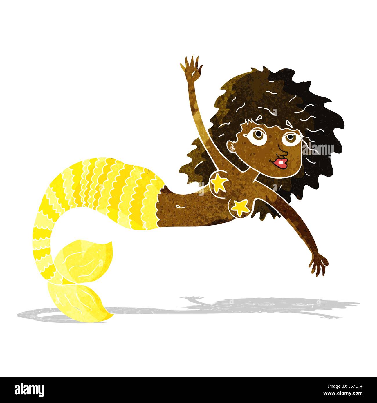 cartoon pretty mermaid Stock Vector Image & Art - Alamy