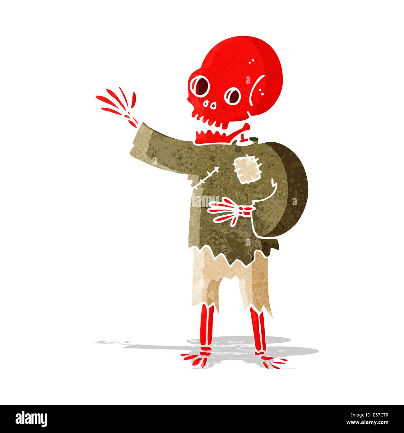 cartoon skeleton waving Stock Vector Image & Art - Alamy