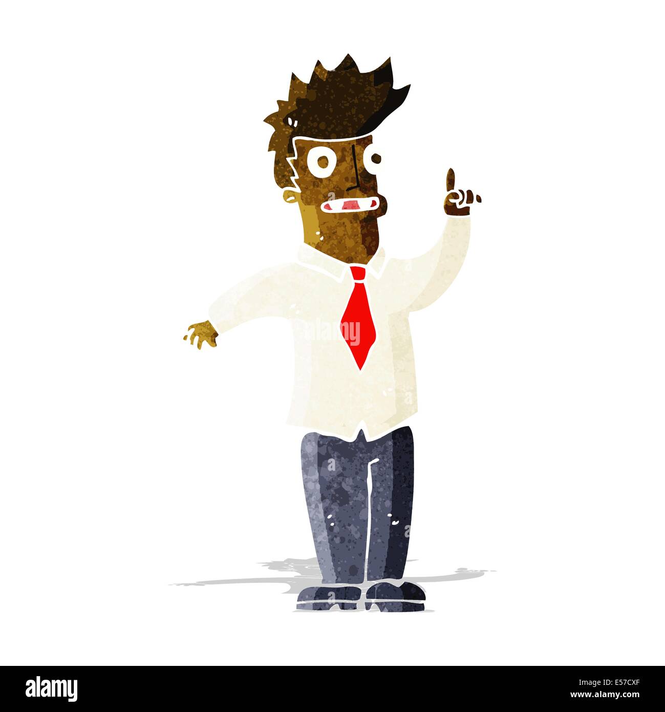 cartoon man with idea Stock Vector Image & Art - Alamy
