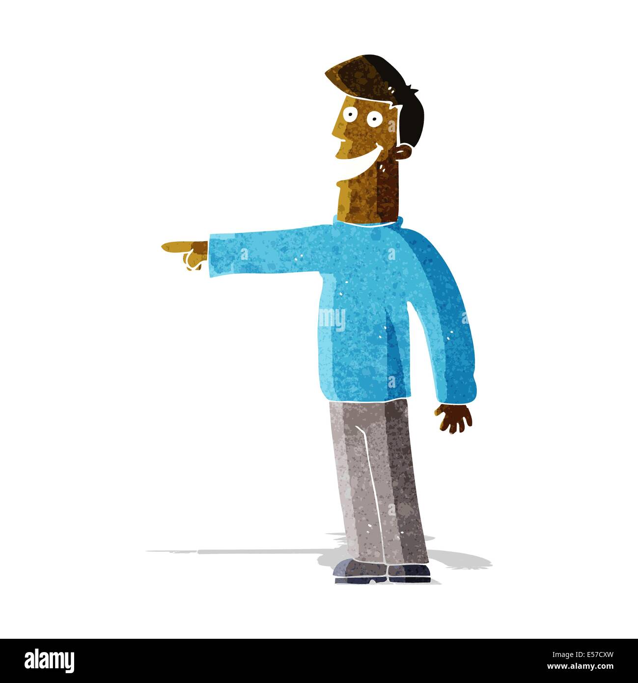 cartoon pointing man Stock Vector Image & Art - Alamy