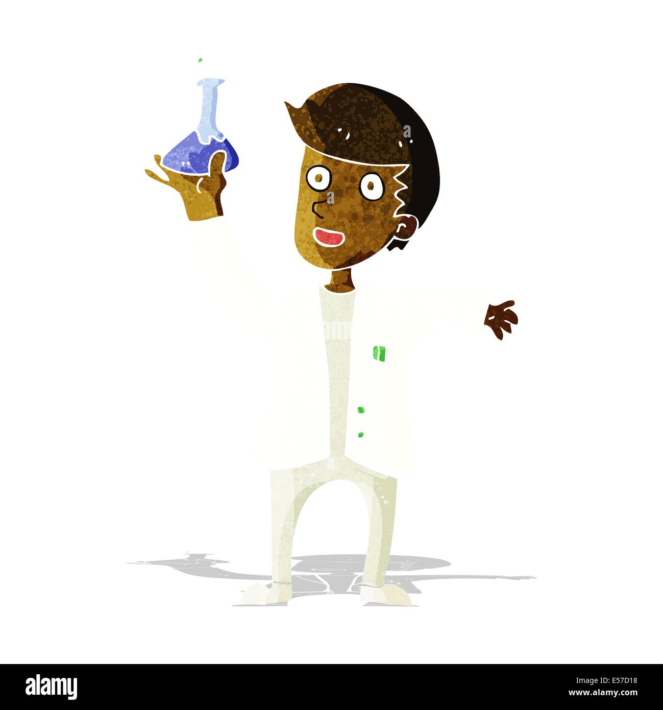 Scientist drawing chemical formula Stock Vector Images - Alamy