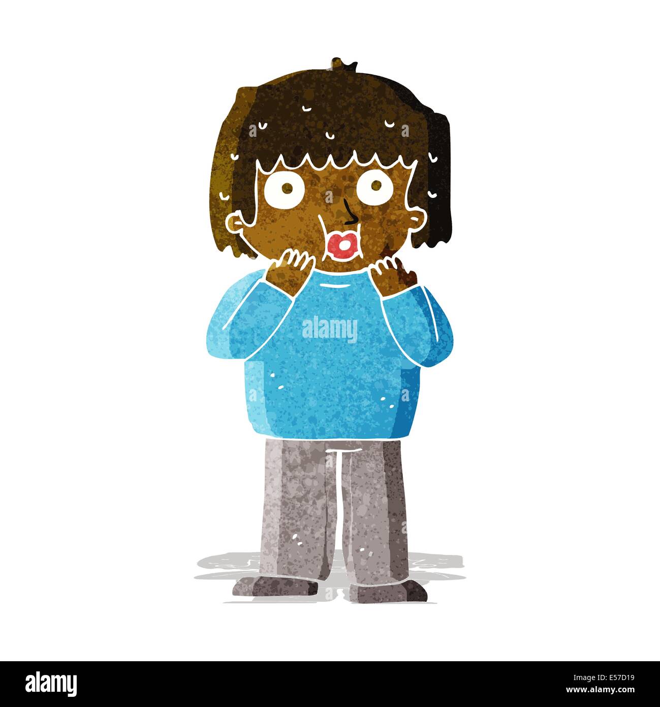 cartoon worried boy Stock Vector Image & Art - Alamy