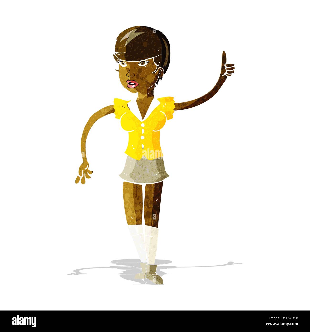 cartoon pretty girl asking question Stock Vector Image & Art - Alamy