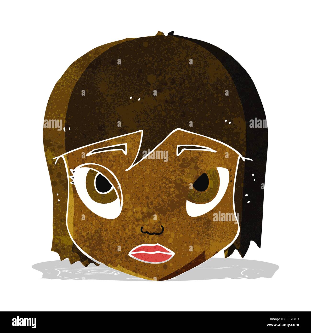 cartoon female face Stock Vector Image & Art - Alamy
