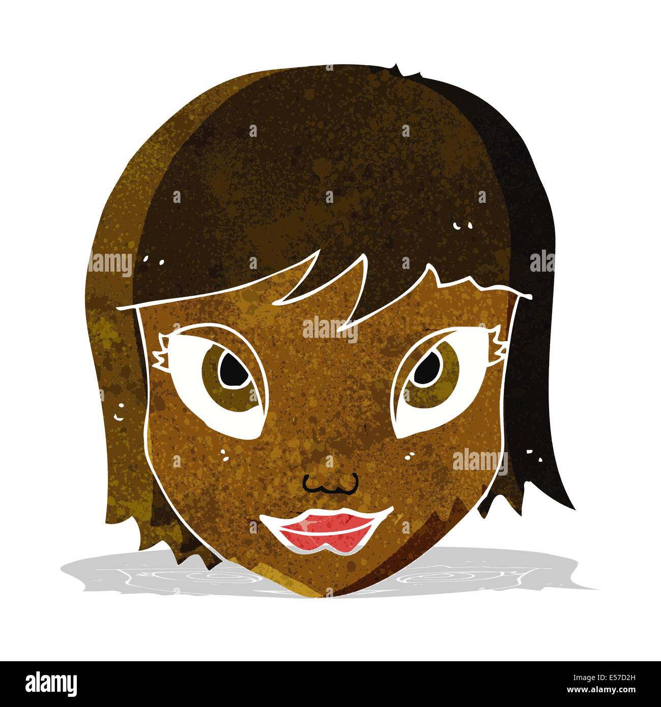 cartoon female face Stock Vector Image & Art - Alamy