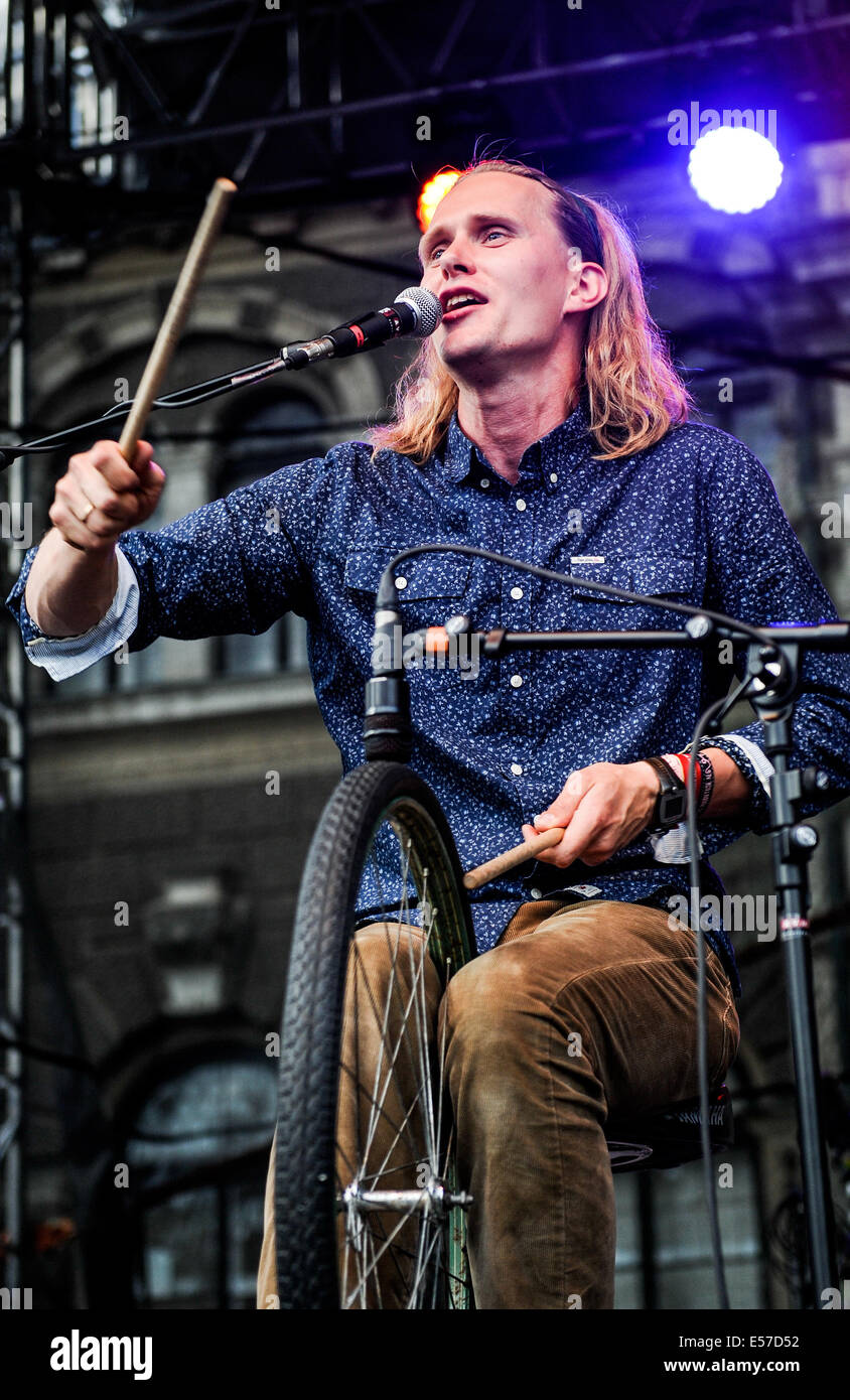 Estonian singer and percussionist Silver Sepp performs within Bohemia ...