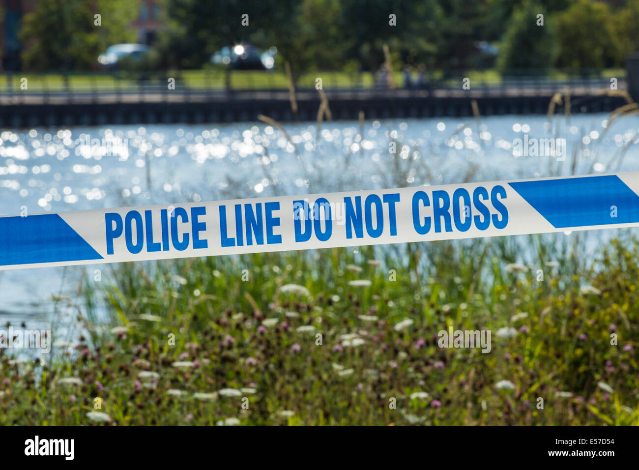 Police tape uk hi-res stock photography and images - Alamy