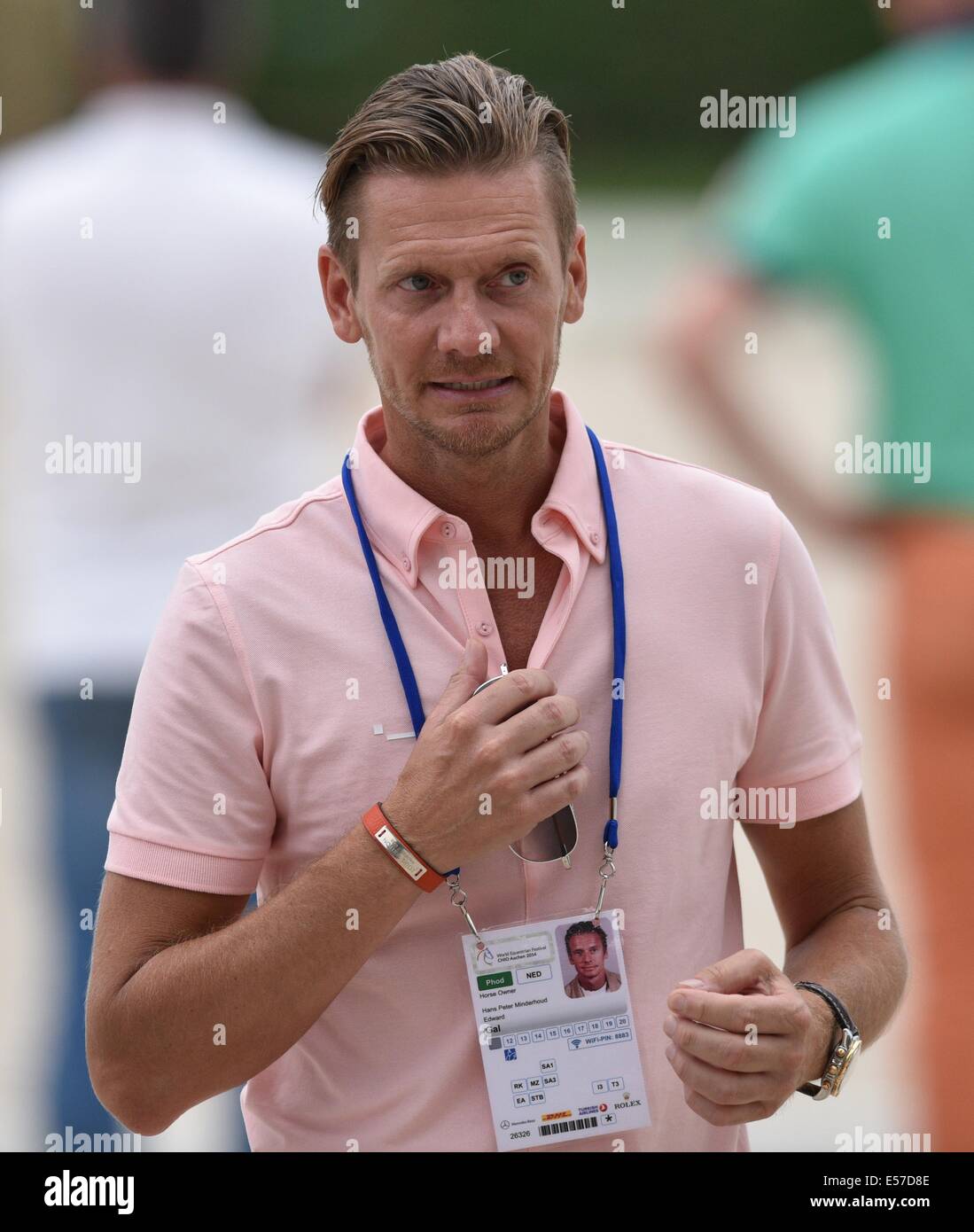 Dutch dressage rider Edward Gal attends the Grand Dressage Prize at the ...