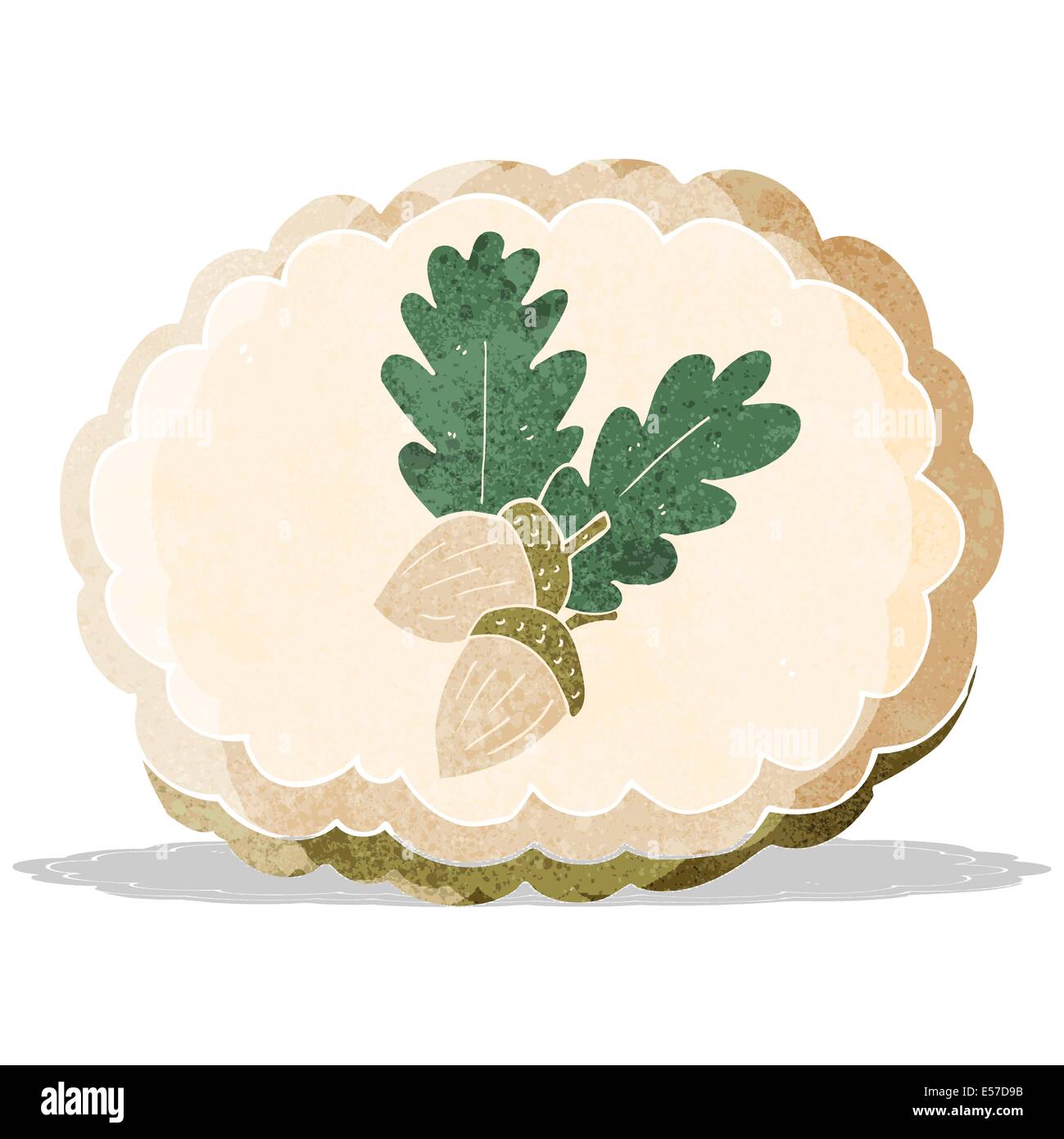Acorns clip art line drawing Stock Vector Images - Alamy