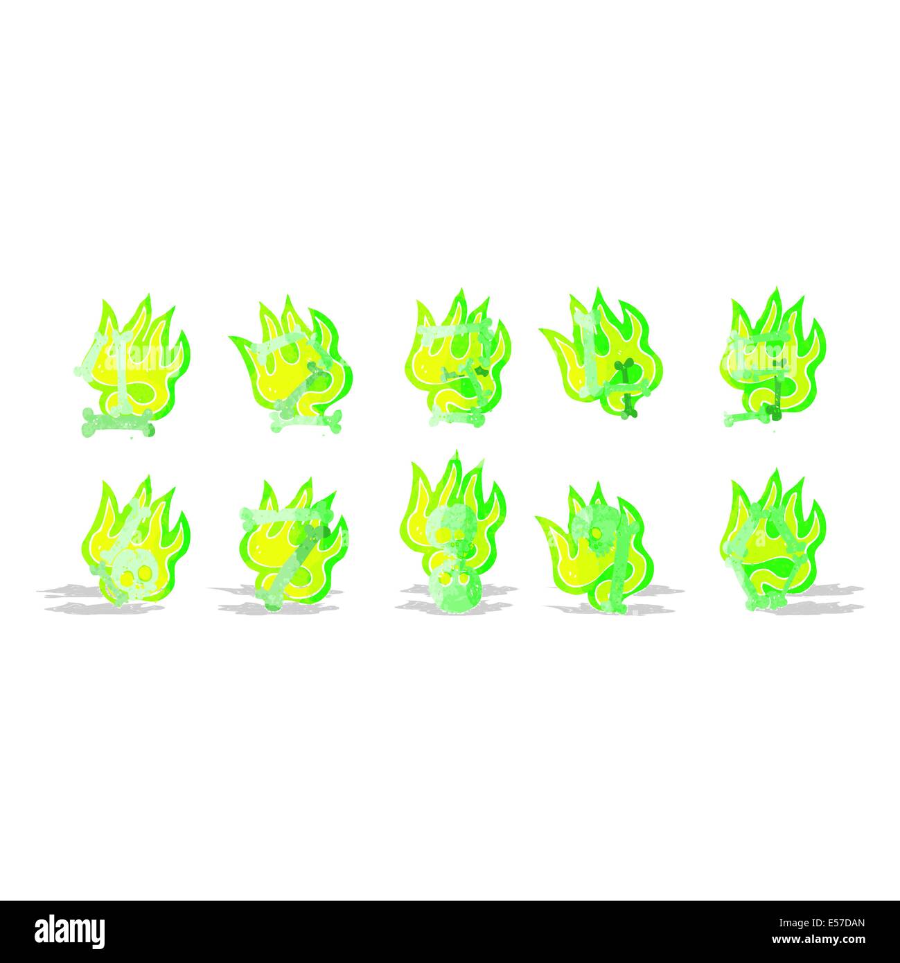 cartoon halloween bone numbers Stock Vector Image & Art - Alamy