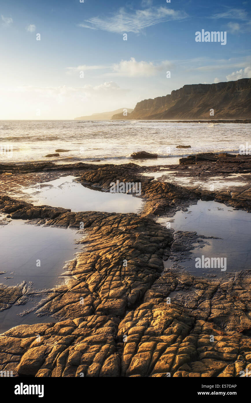 Beautiful sea landscape image during stunning sunset Stock Photo - Alamy