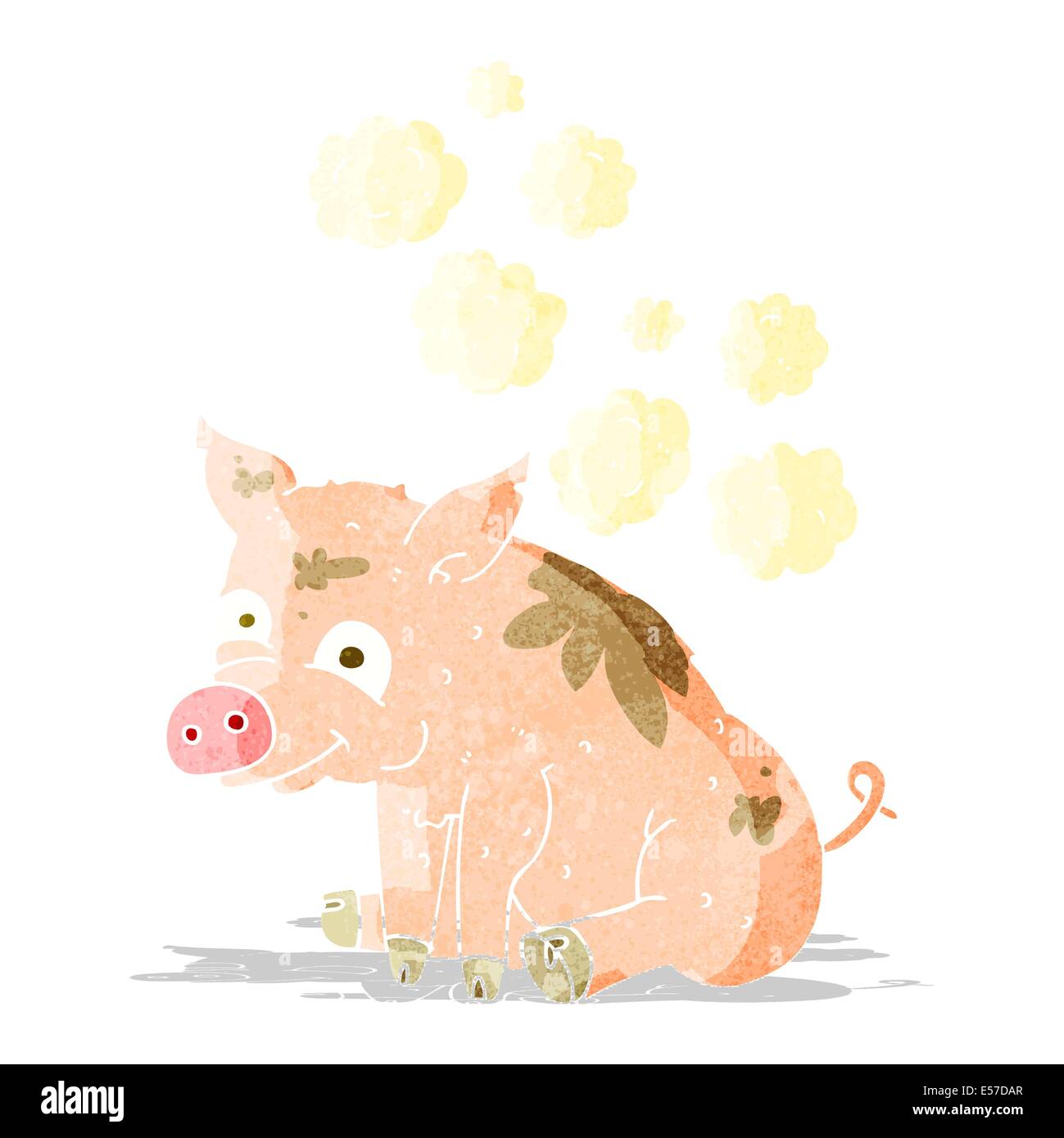cartoon smelly pig Stock Vector Image & Art - Alamy