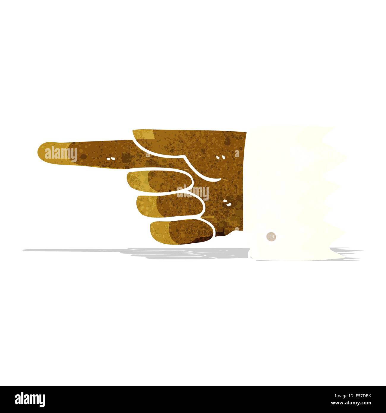 cartoon pointing hand symbol Stock Vector Image & Art - Alamy