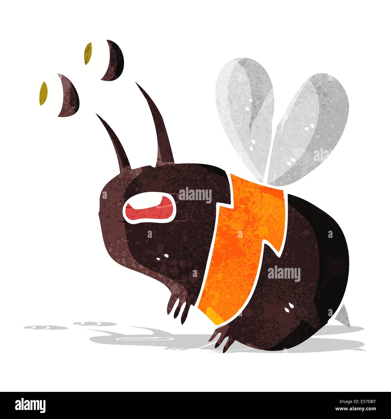 cartoon frightened bee Stock Vector Image & Art - Alamy