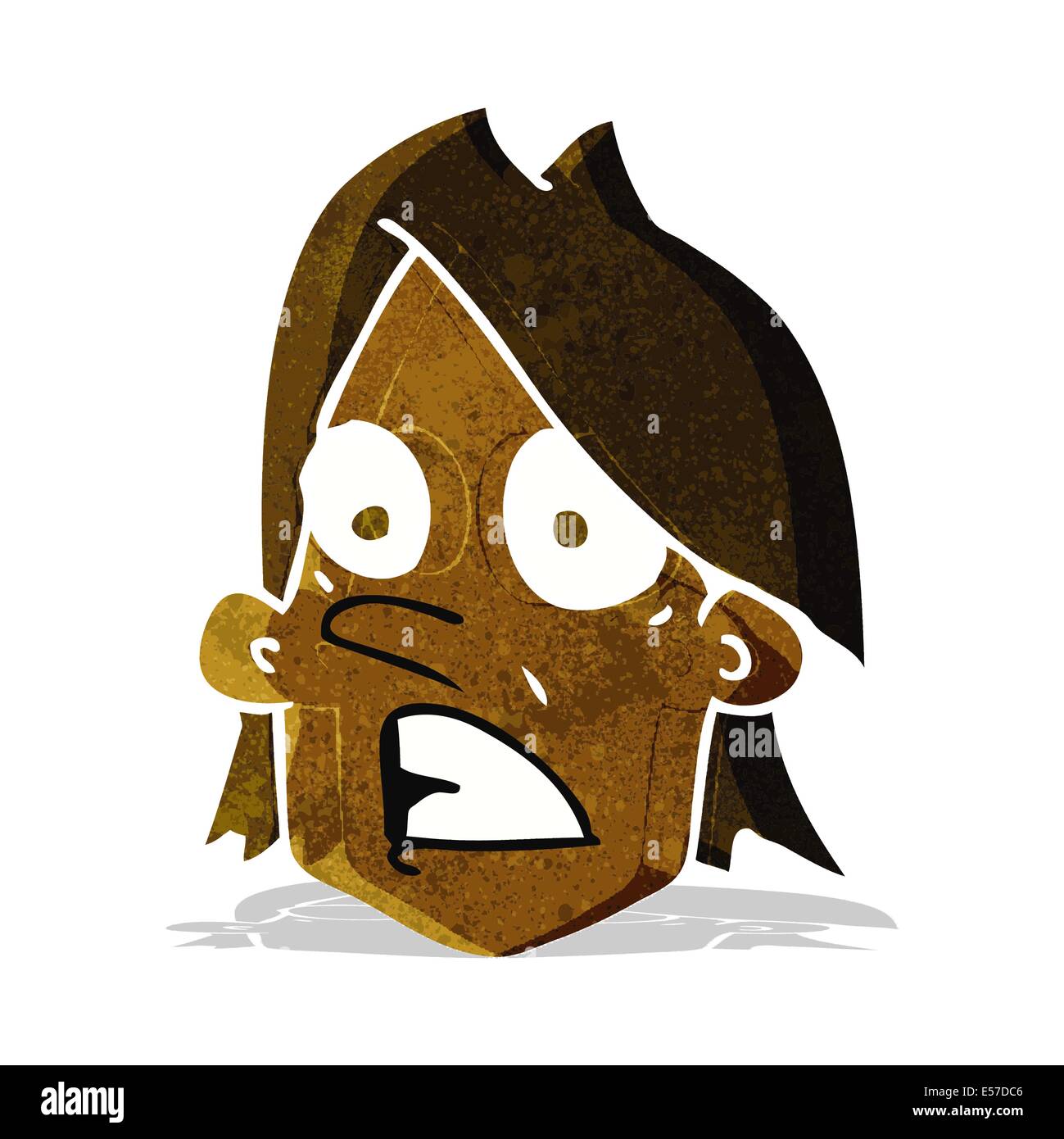 cartoon frightened face Stock Vector Image & Art - Alamy