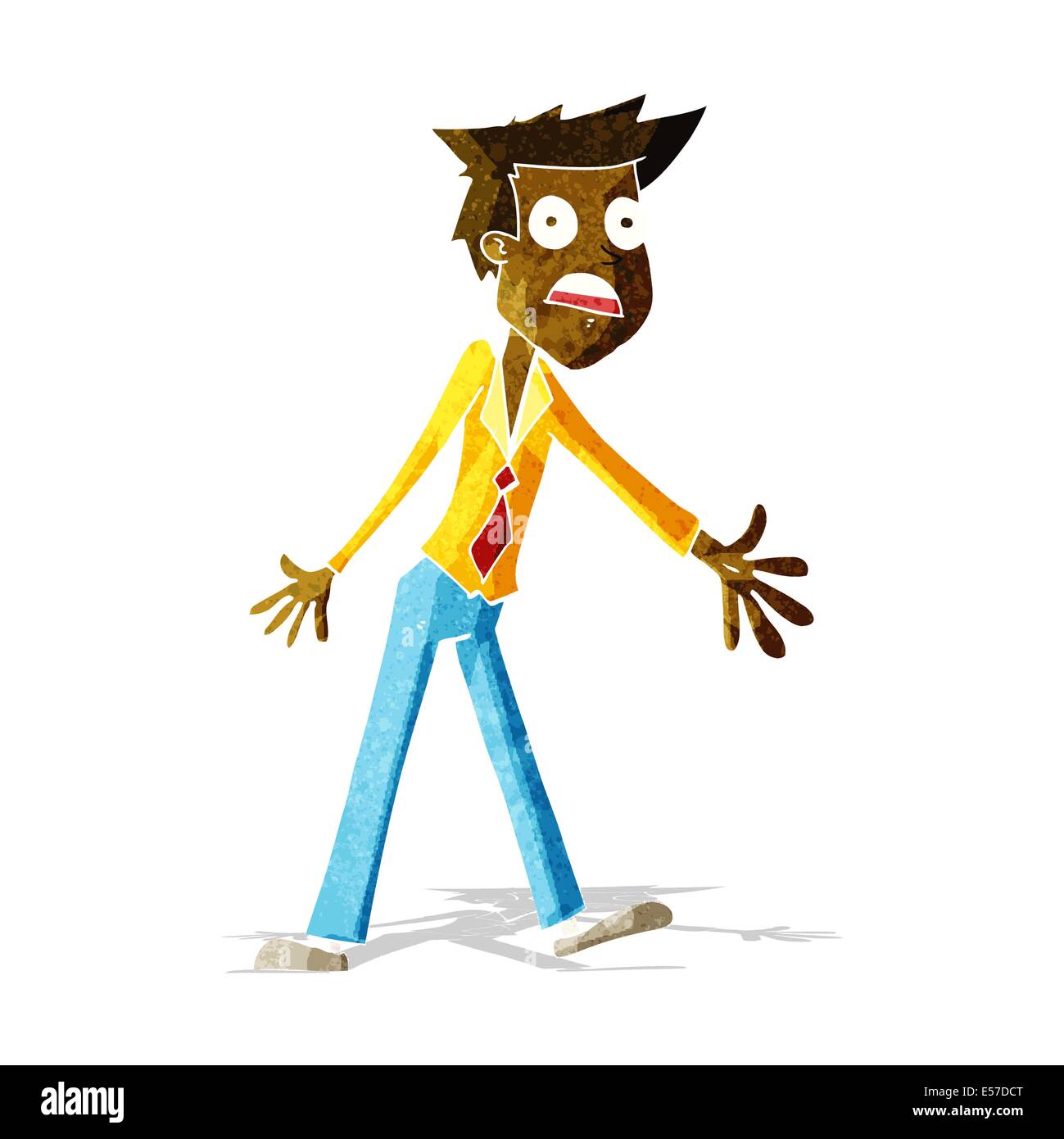 cartoon stressed man Stock Vector Image & Art - Alamy